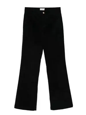 40WEFT Corduroy Flared Trousers - Black