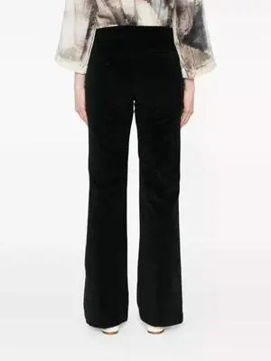 40WEFT Corduroy Flared Trousers - Black