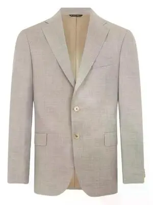 Brooks Brothers Single-breated Blazer - Brown