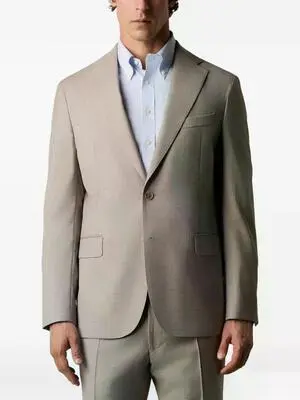 Brooks Brothers Single-breated Blazer - Brown