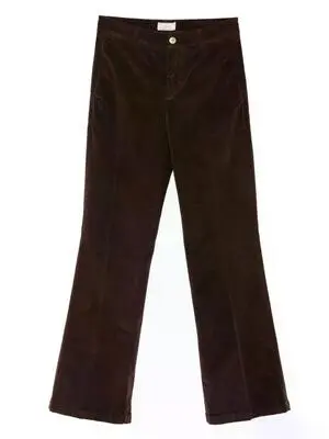 40WEFT Corduroy Straight Leg Trousers - Brown