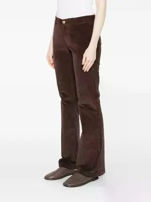 40WEFT Corduroy Straight Leg Trousers - Brown