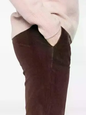 40WEFT Corduroy Straight Leg Trousers - Brown