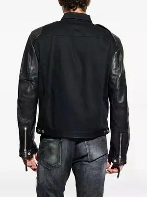 Dsquared2 X Ducati Leather-sleeve Shirt Jacket