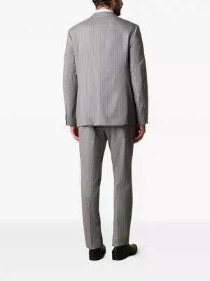 Brooks Brothers Stripe-pattern Wool Suit - Grey