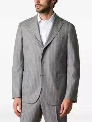 Brooks Brothers Stripe-pattern Wool Suit - Grey
