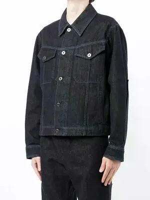 FERRAGAMO Contrast-stitch Denim Jacket