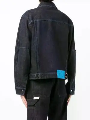 FERRAGAMO Contrast-stitch Denim Jacket
