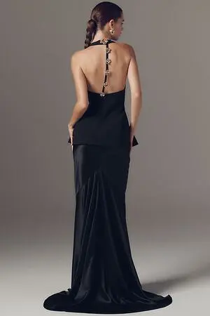 Acler Hourston High-waisted Satin Maxi Skirt