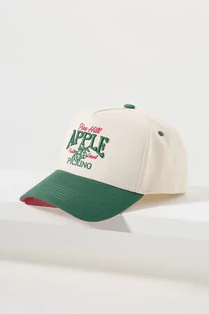 KENZ KUSTOMZ Fall Trucker Hat - Green Pine Hill Apple Picking