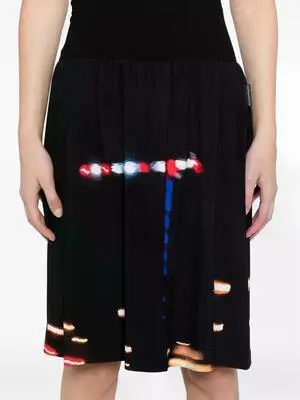 AGNÈS B. Printed Straight Skirt