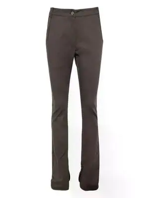 LOW CLASSIC Slit Hem Slim-fit Trousers