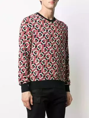 Moncler Jacquard-logo Crew Neck Jumper