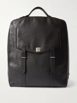METIER Rider Full-grain Leather Backpack - Brown