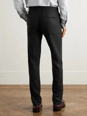 SLOWEAR Incotex Slim-fit Virgin Wool-blend Trousers - Gray