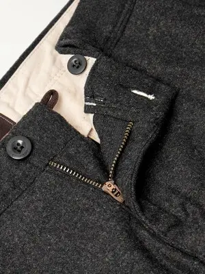 SLOWEAR Incotex Slim-fit Virgin Wool-blend Trousers - Gray