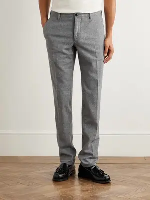 SLOWEAR Incotex Slim-leg Wool-blend Trousers