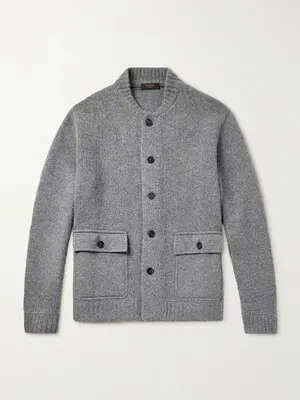 Men's Gray Cashmere Cardigans