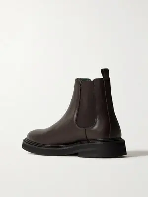 VINNY'S Officer Leather Chelsea Boots - Brown