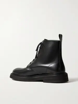VINNY'S Officer Glossed-leather Boots