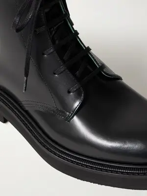 VINNY'S Officer Glossed-leather Boots