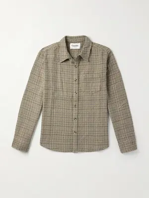 CORRIDOR Moonrock Checked Cotton Shirt