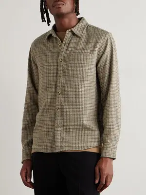 CORRIDOR Moonrock Checked Cotton Shirt