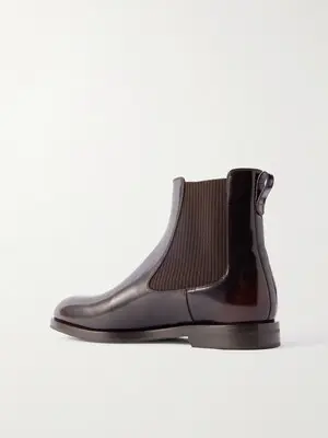 Manolo Blahnik Sempione Leather Chelsea Boots - Brown