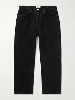 Agolde Black Wash Bottoms For Men