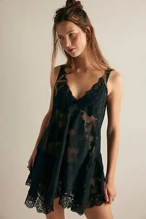 Free People Intimately Maybe Baby Mini Slip - Black