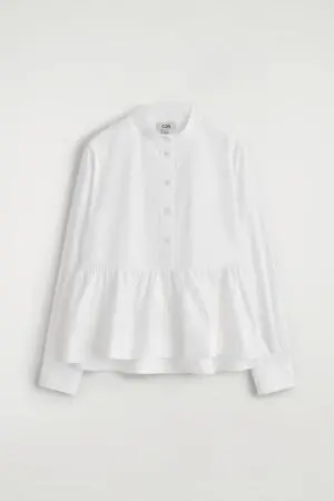 Cos Peplum Cotton Shirt