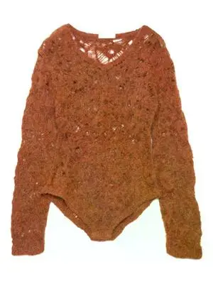 MULLER OF YOSHIOKUBO Lace-insert Knitted Bodysuit