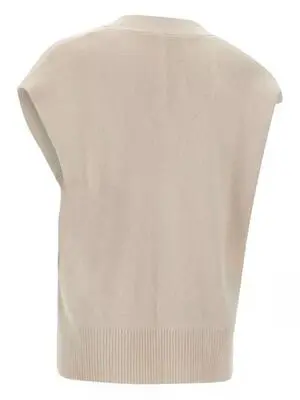 ELENA MIRO` V-neck Ribbed Top