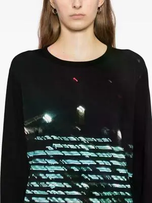 AGNÈS B. Printed Long Sleeve T-shirt
