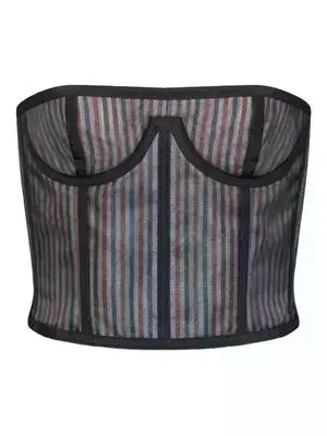Thom Browne Striped Lace-up Corset