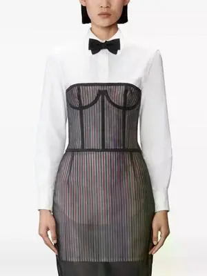 Thom Browne Striped Lace-up Corset