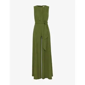 PHASE EIGHT Janine Wide-leg Woven Jumpsuit - Green