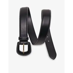 Maje Slim Leather Belt