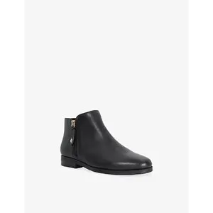 DUNE Poleyn Flat Leather Ankle Boots