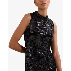 PHASE EIGHT Trudy Sequin Woven Midi Dress