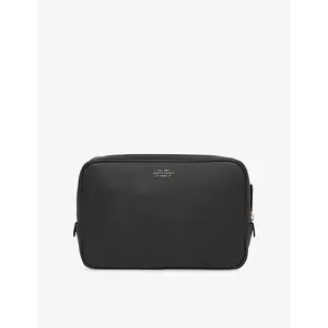 Smythson Panama Organiser Leather Pouch - Black