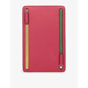 Smythson Panama Multi-zip Leather Currency Case