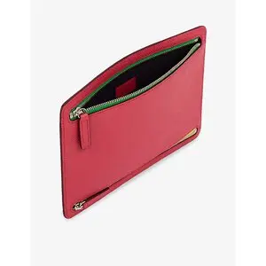 Smythson Panama Multi-zip Leather Currency Case