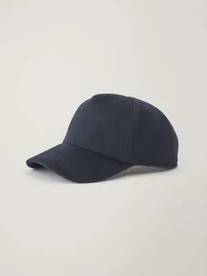 LISA YANG STORE Cashmere Baseball Cap - Navy