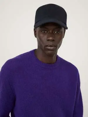LISA YANG Cashmere Baseball Cap - Navy