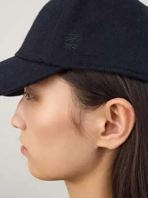 LISA YANG Cashmere Baseball Cap - Navy