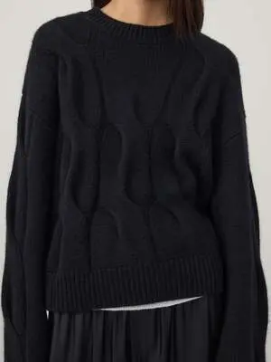 LISA YANG STORE Sammie Cashmere Sweater - Black