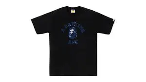 BAPE College Camo Tee - Black Blue