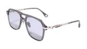 A BATHING APE Shark Aviator Sunglasses - Gray
