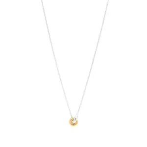 Tom Wood 20.5" Sphere Double Pendant Necklace - Silver/gold